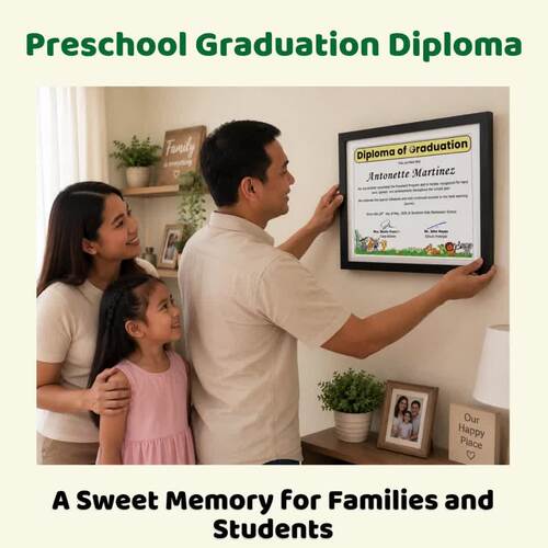 Editable Preschool Graduation Diploma | Photo Signs | Safari Theme ...