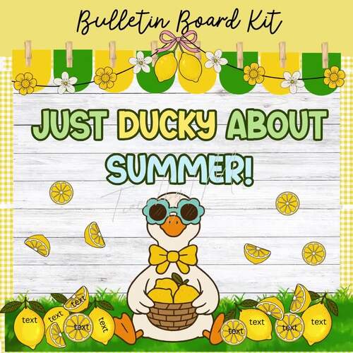 Summer Bulletin Board l Lemonade Laughter and Learning Theme Classroom ...