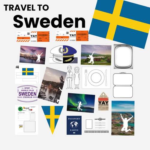 Travel to Sweden! – Printable Pretend Travel Activity for Kids by ...