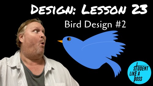 STEAM Bird Design 2: Digital Art Google Drawings Lessons and Tech Sub Plans