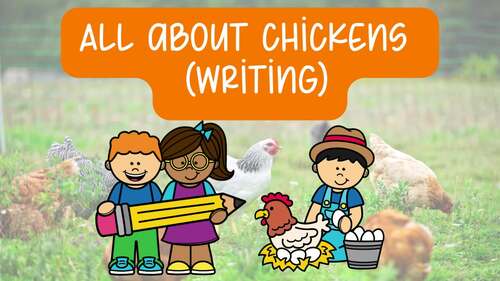 All About Chickens Writing Chicken Unit Farm PreK Kindergarten First TK