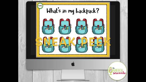 NO PRINT Back to School Articulation - V Edition for Distance Learning