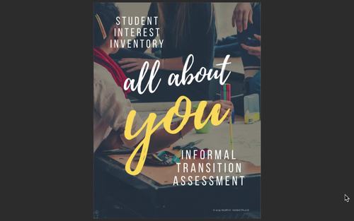 Interest Inventory Transition Assessment by Murphy Marketplace | TPT
