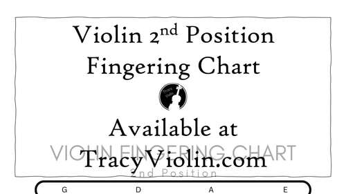 Ultimate Violin Fingering Chart - 2nd Position by Tracy Violin | TPT