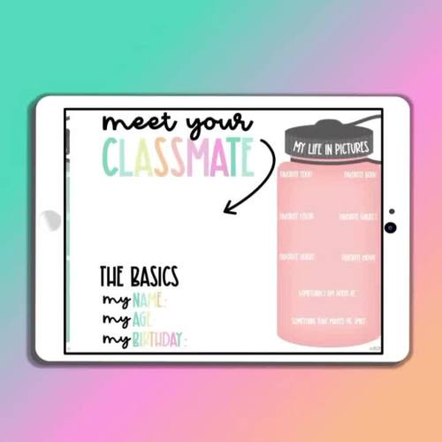 Meet Your Classmates | GOOGLE SLIDES by Aloha Kindergarten | TPT
