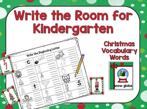 Write the Room Center | Christmas - Themed Activities For Kindergarten