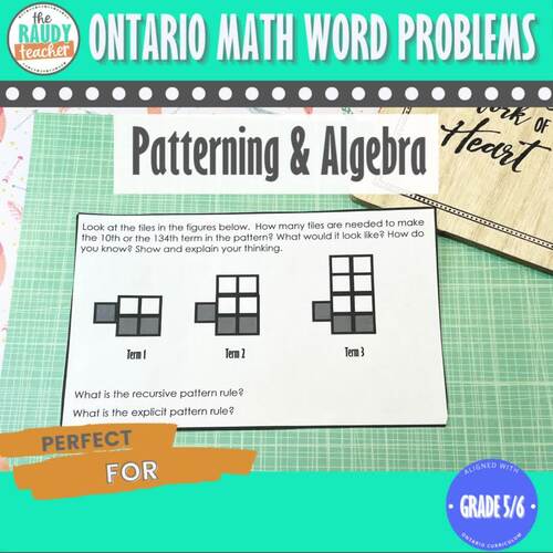 Problem of the Week | Patterning and Algebra | Gr 5 6 Ontario Math ...