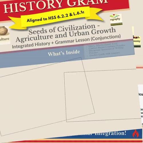 Seeds of Civilization | History Gram | Grammar in Context | TPT