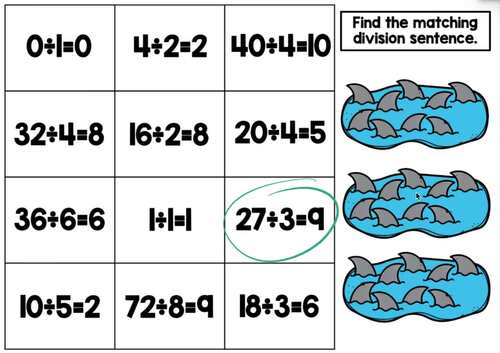 Intro to Division Equal Groups Mystery Pictures Division Boom Cards 3rd ...