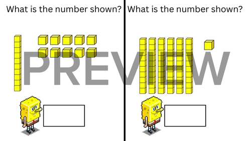 SpongeBob Inspired — Base 10 Worksheet by Ms. Duperval's Store | TPT