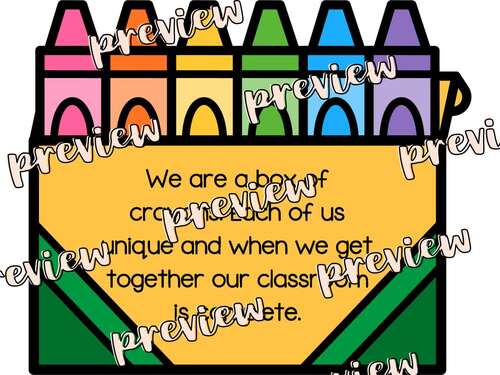 The Crayon Box That Talked Writing Craft Bulletin Board Display Activity