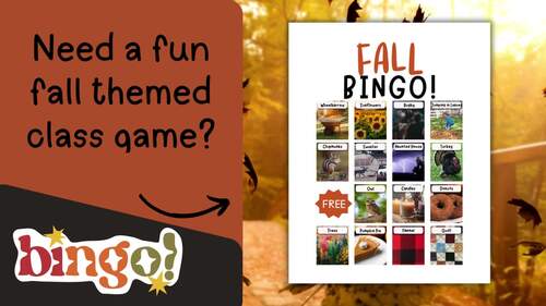 Fall-Halloween BINGO! Classroom Party Game or Reward! by HolmRoom