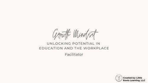 Growth Mindset – 2-Hour Professional Development Training | TPT