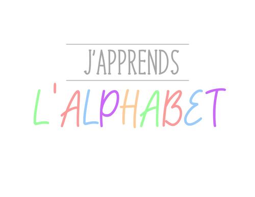 FRENCH Alphabet Workbook - Learning Pages - L'alphabet by The French Lady