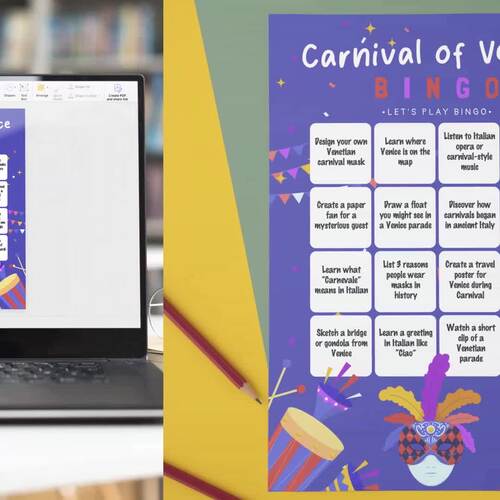 Carnival of Venice Bingo | Italian Festival Game | Classroom Culture ...
