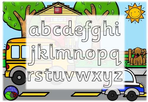 SASSOON STYLE colour ALPHABET tracing templates 5 designs by Miss ...