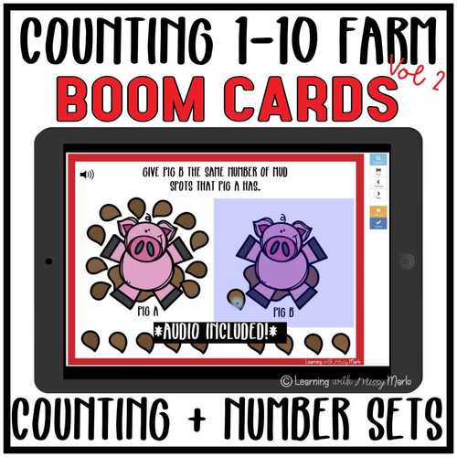 Counting to 10 BOOM Cards Vol 2 | Distance Learning | TpT