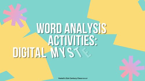 Word Analysis Activities for Google - Digital Mystery Pictures Bundle
