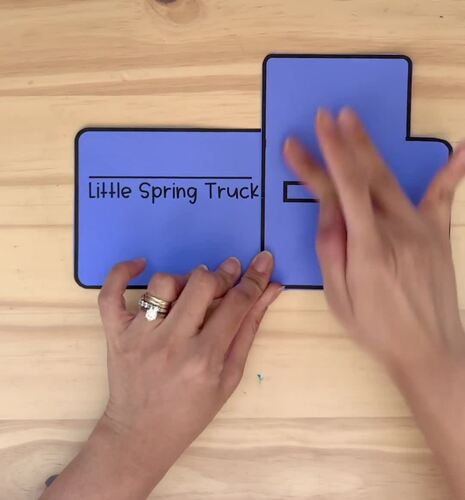 Little Blue Truck's Springtime Read Aloud Book Craft | TPT