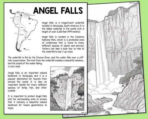 Landmarks of South America - World Geography Facts & Coloring, Andes ...