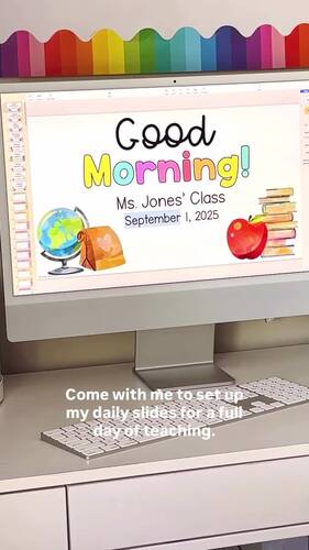 Daily Agenda Seasonal Morning Routine Google Slides Editable Center ...