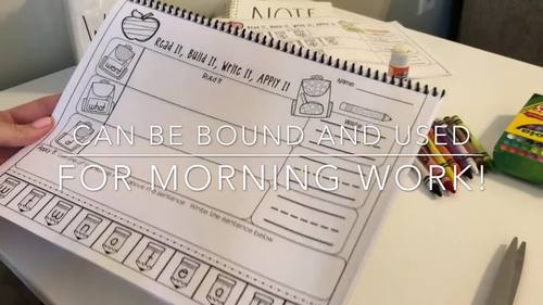 Read It, Build It, Write It, Apply It Word Work (Primer Words) | TpT