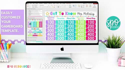 Editable Meet the Teacher Jeopardy Game Show Template Back to School ...