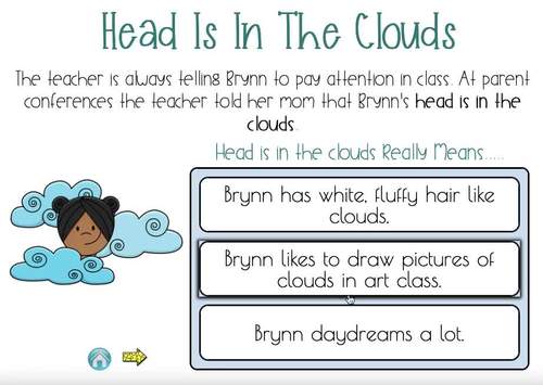 Idioms Set 2 BOOM CARDS by Speech Rocks | TPT