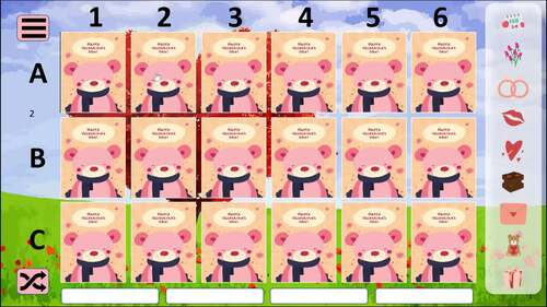 Valentine Memory Game with counters by Ms Garcia Store | TPT