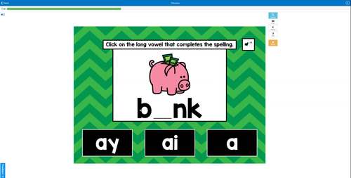 Long A Vowel Teams Phonics Boom Cards Interactive Digital Task Cards