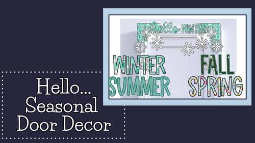 Seasonal Door Decor by Joy and Sunshine Collective | TPT