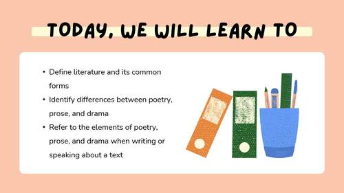 Ready Made Presentation - Genres of Literature - Ready To Edit! Mini Lesson