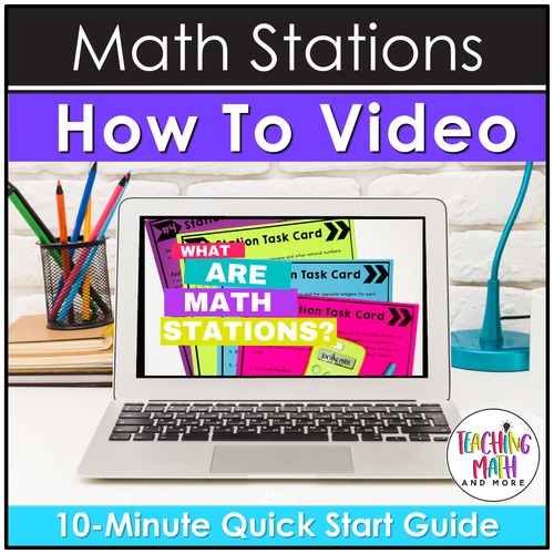 How To Set Up Math Stations Video by Teaching Math and More | TPT