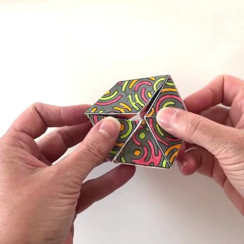 HexaFlips - Flexagons, Kalediocycles, Origami Kit, Paper Craft Coloring