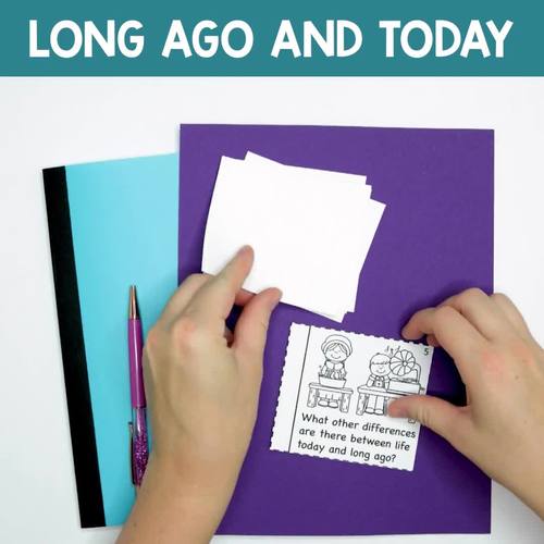 Long Ago and Today Activities Past and Present Sort Then and Now Social ...