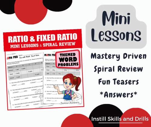 Equivalent Ratio and Life Application of Ratio Tables Activities