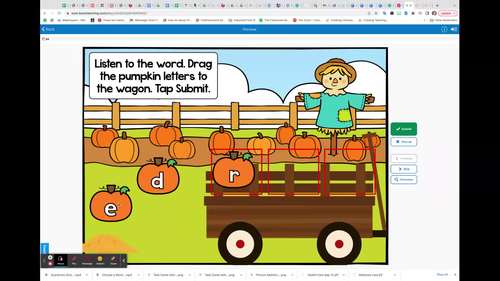 Build Pumpkin CVC Words BOOM Cards™ by Little Library of Learning