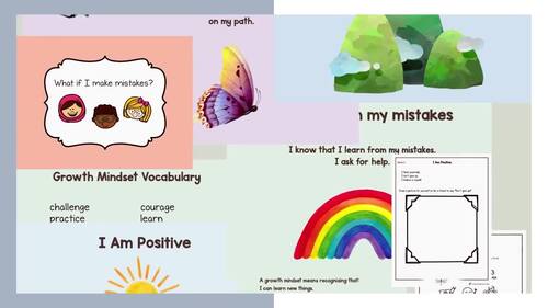 Growth Mindset SEL Unit, Lessons, Daily Activities,Vocabulary grades 4 ...