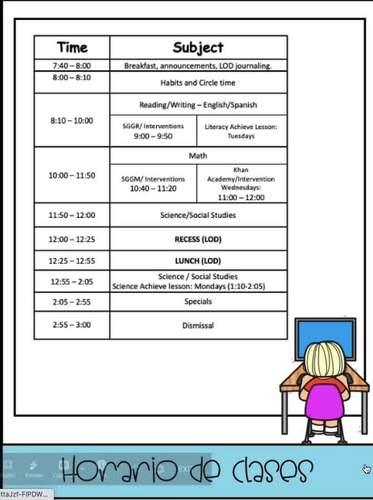 Digital Back to School Bilingual & Editable Flipbook | Meet the teacher ...