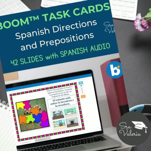 Spanish Vocabulary Prepositions, Directions and House Boom™ Digital ...