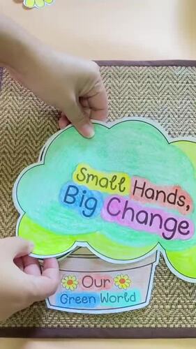 Earth Day & Arbor Day Tree Craft | Writing Prompt & 3D Pot Plant Activity