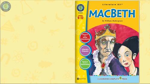Macbeth - Literature Kit Gr. 9-12 by Classroom Complete Press | TpT