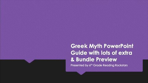 Greek Myths -6th Grade Amplify -Prometheus, Arachne, Odyssey, Bonus Medusa