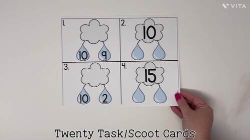 Composing and Decomposing Teen Numbers Scoot Game Task Cards Write the ...