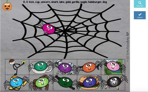 Halloween Interactive Articulation Activity | Speech Therapy | BOOM CARDS™