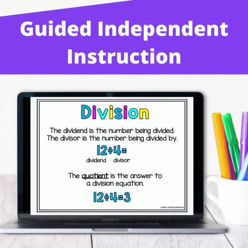 Interactive Division Anchor Charts by iHeart Teaching Elementary
