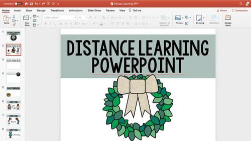 Farmhouse Distance/Virtual Teaching Powerpoint Slides (Editable ...