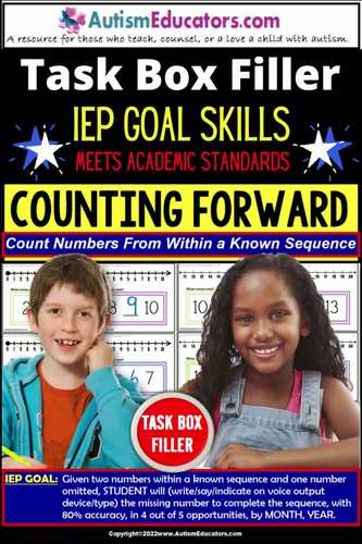 Counting Forward Up to 20 Task Box Filler® BUNDLE Early Math Skills