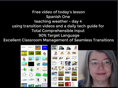 Spanish One Comprehensible Input Lesson 90%Target Language Weather day 4