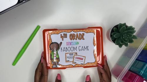 4th Grade Math Centers Task Cards Bundle | Games | Math Review Activities